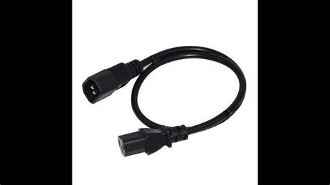 Wholesale Black Heavy Duty 3 Prong Plug 3pin Socket Iec C5 C6 Laptop Extension Power Cord Lead
