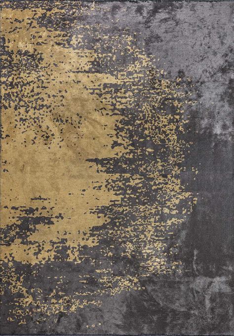 Milan Anthracite Gold Rug