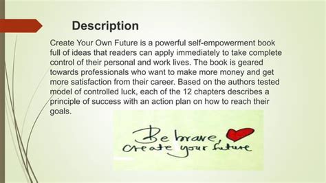 Create Your Own Future Ppt