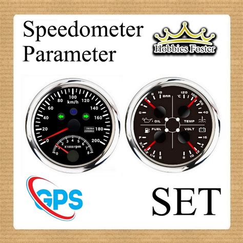 Jual Speedometer Set Gps Speed Rpm Tacho Fuel Gauge Motor Custom