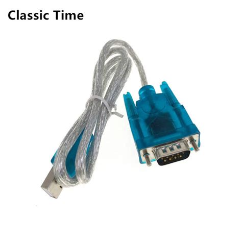 1pcs Hl 340 New Usb To Rs232 Com Port Serial Pda 9 Pin Db9 Cable Adapter Support Windows7 64