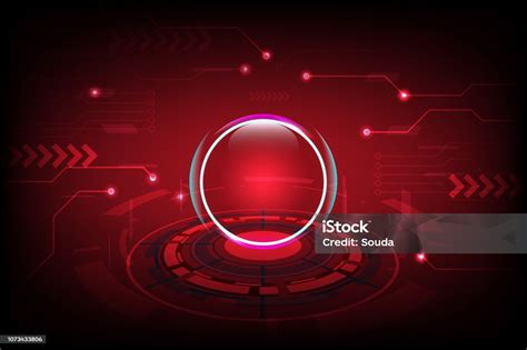 추상화는 하이테크와 기술 배경 미래의 개념 사이버 기술 혁신 배경 합니다 벡터 일러스트 레이 션 가리기에 대한 스톡 벡터 아트 및 기타 이미지 Istock