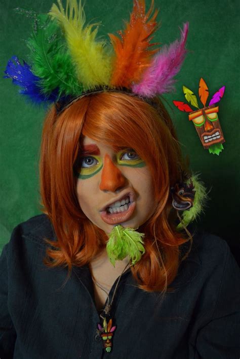 Aku Aku As A Human Cosplay Cosplay Akuaku Akuakucosplay Crash