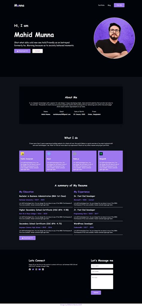 Mahid Munna On Linkedin Html Vanilacss Mahidmunna Html Css Tailwindcss Javascript Webdesign