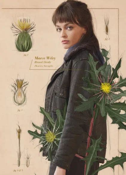 Maeve Wiley Sex Education Black Fur Collar Leather Jacket