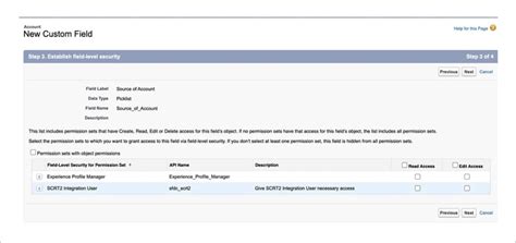 field level security for permission sets during field creation