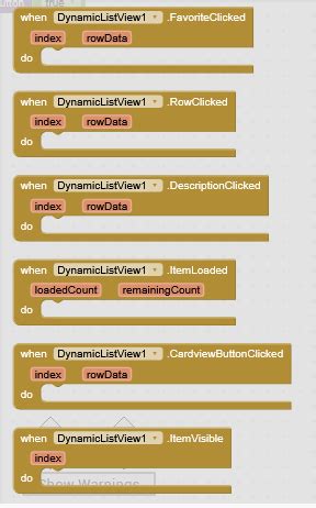 Free DynamicListView Extension From Still Learning Extensions Kodular Community