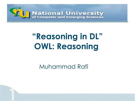 Ppt Reasoning In Dl Owl Reasoning Powerpoint Presentation Free Download Id544224