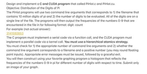 Solved Design And Implement A C And CUDA Program That Called Chegg