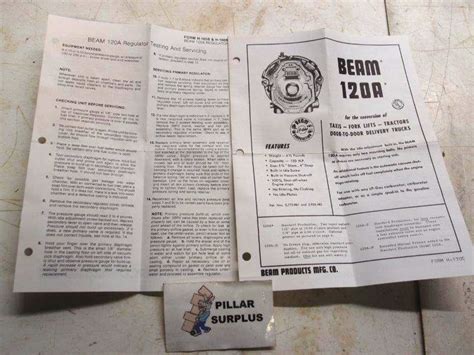 Beam 120a Regulator Repair Kit