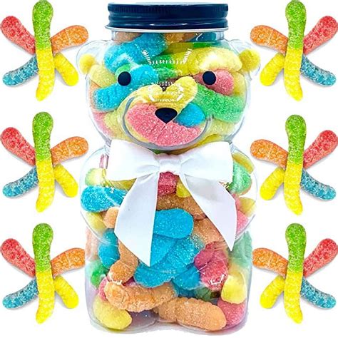 Candy T Ready Plastic Jar Stuffed With Sweet Gummies Candy 1 Lb