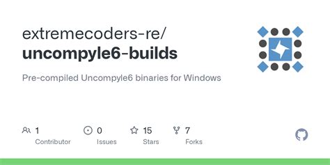 GitHub Extremecoders Re Uncompyle Builds Pre Compiled Uncompyle Binaries For Windows