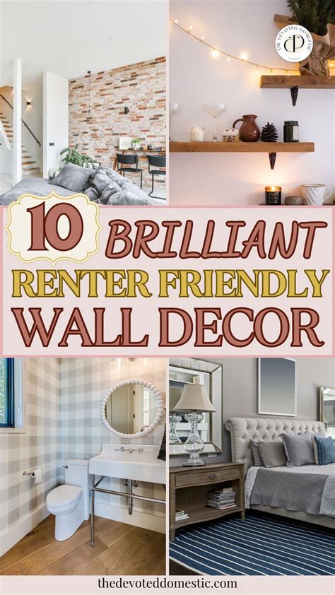 10 Brilliant Renter Friendly Wall Decor To Spruce Up Your Apartment