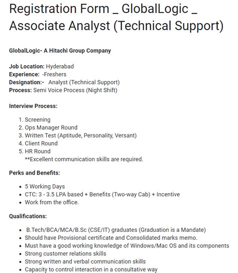 global logic off campus drive 2023 associate analyst freshers