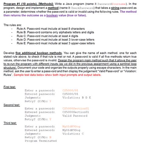 Solved Program 1 10 Points Methods Write A Java