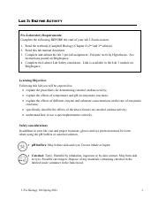 Lab Manual LAB Enzyme Activity Biol Spring Pdf LAB