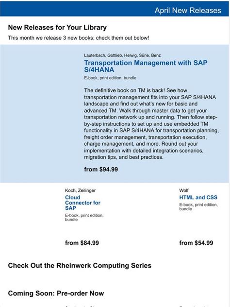 Sap Press New Books On Cloud Connector Tm With Sap S4hana And Html