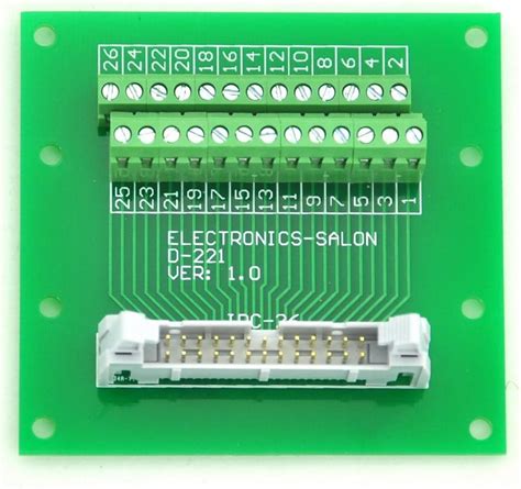 Sysly Idc20 2x10 Pins Male Header Breakout Board Terminal Block Connector With