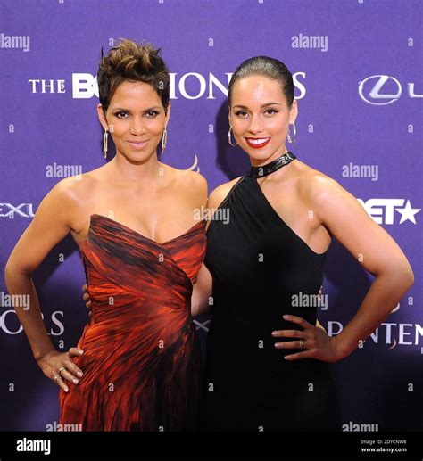 Actress Halle Berry And Alicia Keys Arriving For The Bet Honors Held At The Warner Theatre In