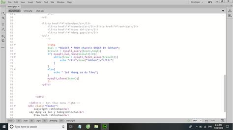 lỗi hàm mysqli num rows trong php để hiển thị dữ liệu programming