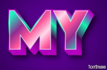 My Text Effect And Logo Design Word