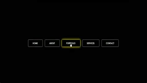 Navbar With Glowing Effect On Hover Using Html And Csss Pure Css