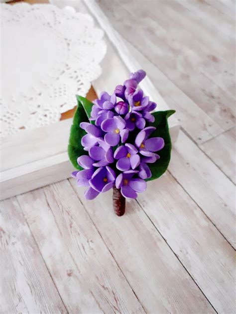 Брошка Люляк Handmasters Bg