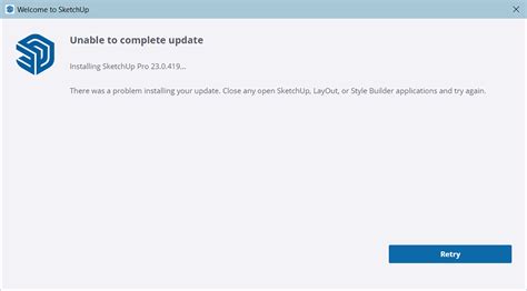 Sketchup 20230419 Does Not Update Online Sketchup Sketchup Community