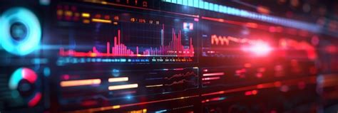 premium photo a futuristic computer monitor displaying an abstract