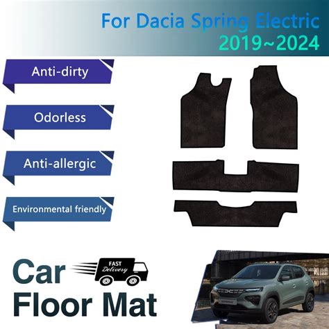 다시아 스프링 전기 Ev 2019 2020 2021 2022 2023 2024 플란넬 러그 바닥 카펫 패드 테이프 자동차 액세서리 Aliexpress