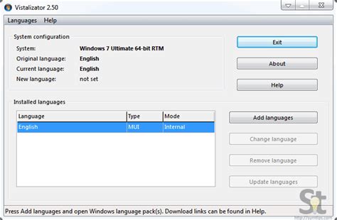 Change Display Language On Windows Starter Home Premium Professional SumTips