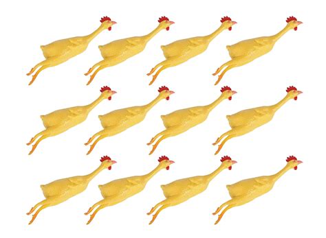 Large 8 Stretchy Rubber Chicken Stretch Toy Fidget Novelty Toy Curious Minds Busy Bags