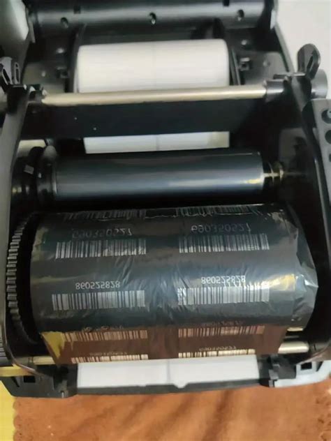 Resin Based Roll 110mmx300m Barcode Printer Special For Self Label Paper With Water Washable