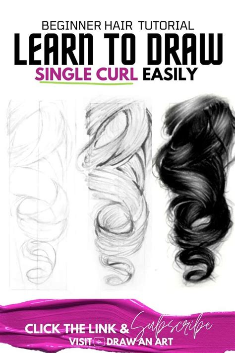How To Draw Curly Hair Draw Curls Step By Step Drawing Guide How To Draw Hair Curly