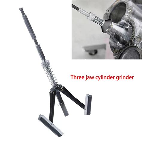 자동차 엔진 실린더 호닝 도구 3 턱 조정 가능한 브레이크 그라인딩 홀 마찰용 버니셔 혼 18 178mm 티몬