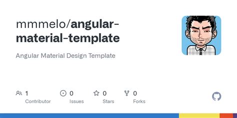GitHub Mmmelo Angular Material Template Angular Material Design Template