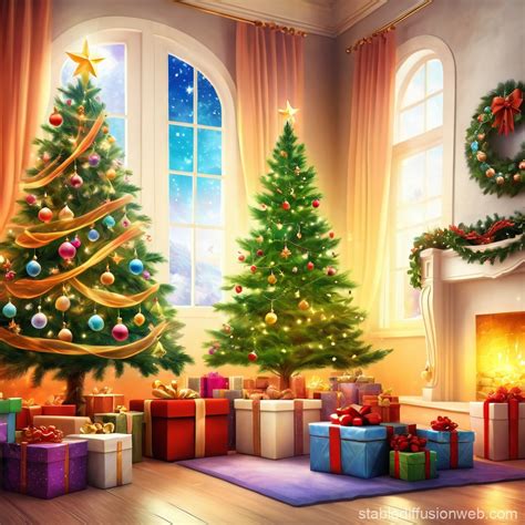 Christmas Gifts Under the Tree | Stable Diffusion Online
