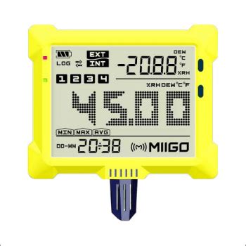 Rh Sensor And Data Logger Aluminium Led Display Electric Power Supply Advanced Rh Data