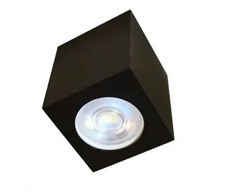 Plafon Spot Sobrepor Tubo E27 Textura Real Lustres Preto