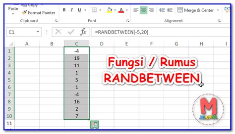 Cara Acak Angka Di Excel Dengan Rumus Fungsi M Jurnal