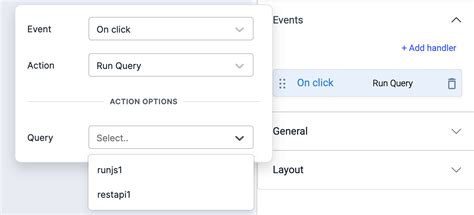 Run Query 运行查询 ToolJet