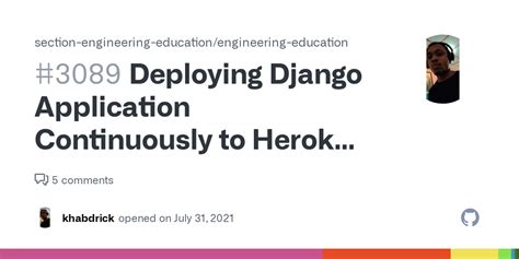 Deploying Django Application Continuously To Heroku With Docker And Github Actions Issue
