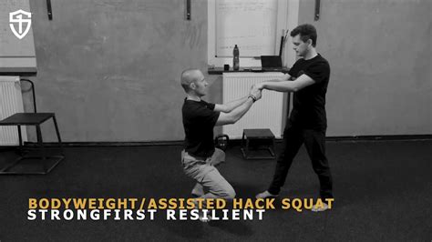 Bodyweightassisted Hack Squat Strongfirst Resilient Youtube