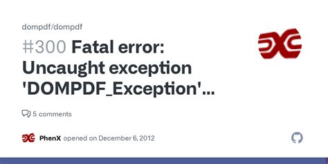 fatal error uncaught exception dompdf exception with message