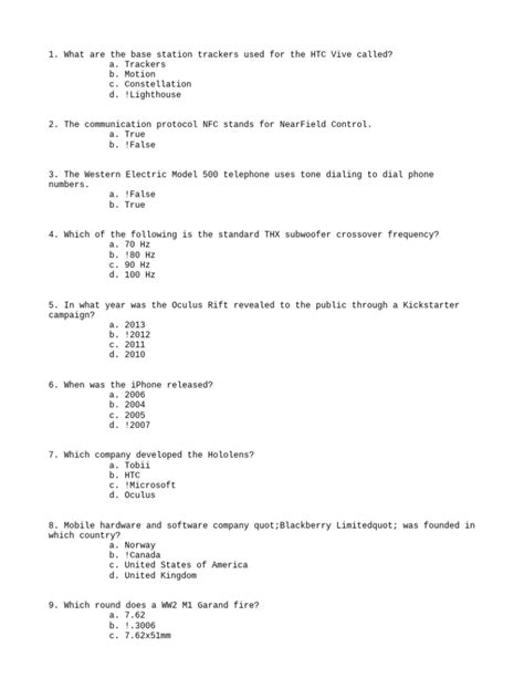 Quiz Lesson Plan 5 Pdf