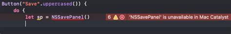 Mac Catalyst Standard Dialog For Save File Stack Overflow