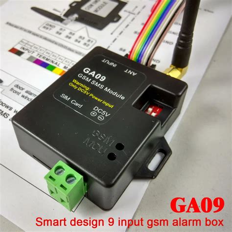 Free Shipping 8 Input Ga09 Super Small Gsm Wireless Alarm Systems Sms