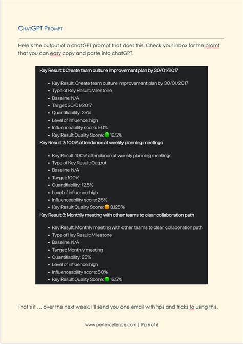 The Okr Activation Canvas Perfexcellence