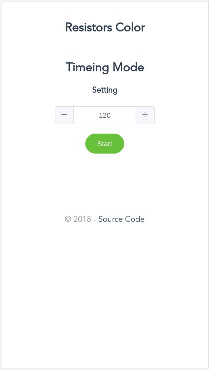 A Resistor Color Practice Website Develop By Vue Js