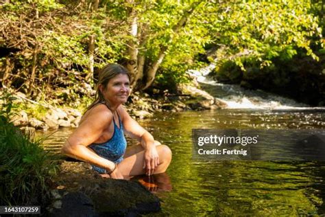 Woman Wild Swimming River Photos And Premium High Res Pictures Getty